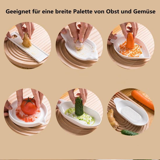 Keramische rasp porseleinen raspbord gember knoflook fruit groente ...