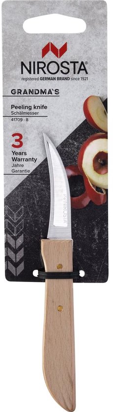 Nirosta 16 cm keukenschiller met houten handvat | bol