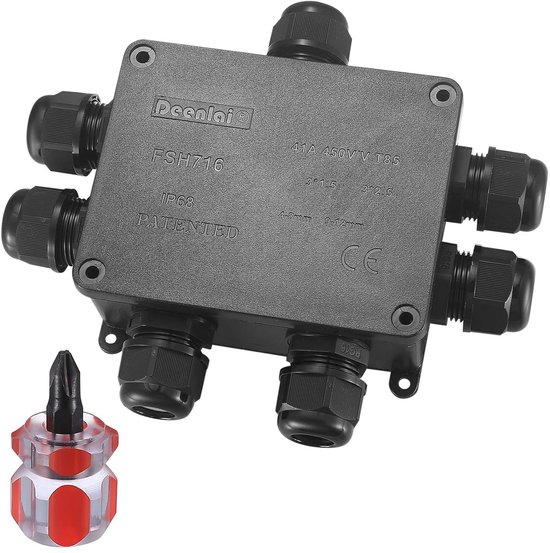 Waterdichte Aftakdoos 7-weg IP68 voor Buitentoepassing - Aansluit- en ...