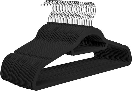 10 stuks Plastic Kledinghangers met Velvet Anti-slip Coating - 360 ...