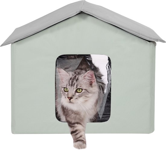 Verwarmd Kattenhuis – Opvouwbaar, Waterdicht Kattenhuis Van 600d Oxford ...