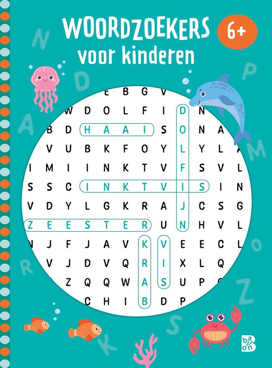 Woordzoekers voor kinderen 6+ | bol