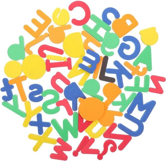 Foam Letters Stickers - Self-Adhesive Large Colourful Felt Alphabet Set ...