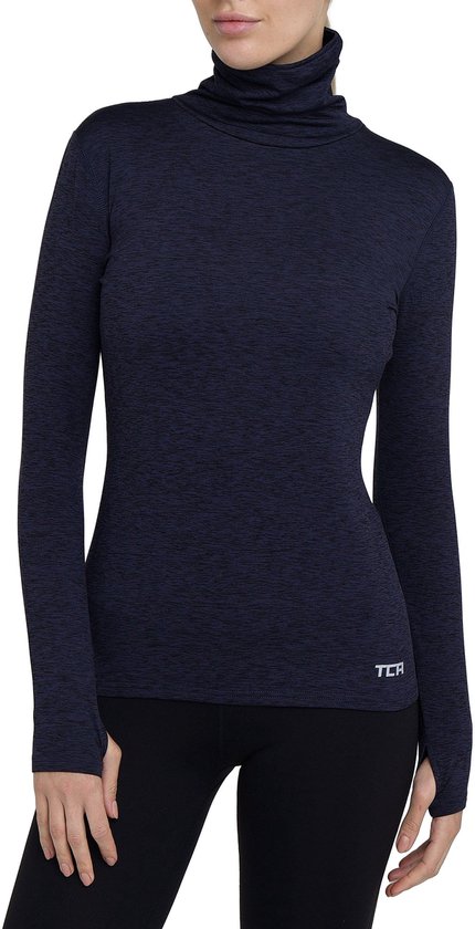 TCA Women's Warm Up Long Sleeve Training Workout Funnel Neck Thermal ...