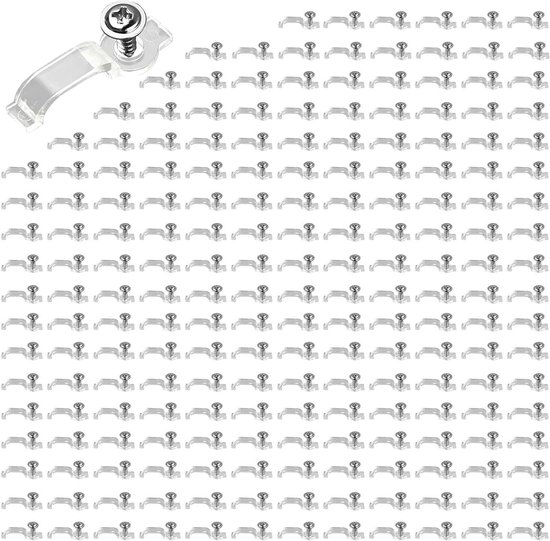 Sets Transparent Cable Clips LED Fixing Clip - Mount Light Strip Clips ...