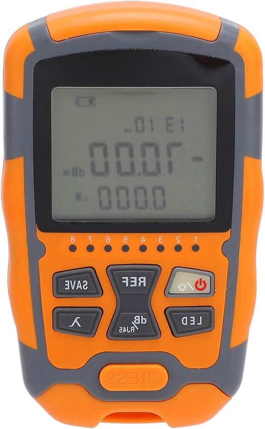 Portable Fiber Cable Tester Multimeter with LED Light Optical Power ...