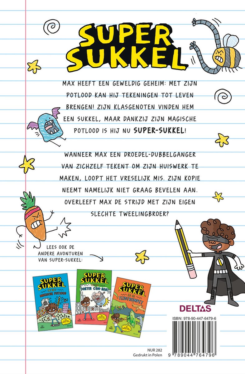 Deltas Super Sukkel en de Droedel-schurk, Jess Bradley | 9789044764796 ...