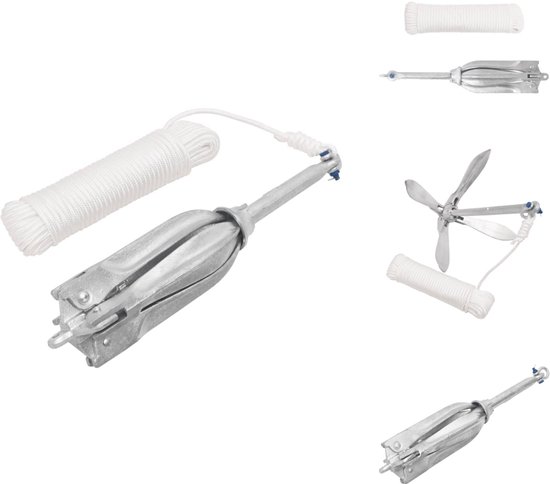 vidaXL Anker - Ankers - Boot Anker - Bootanker - Anker met touw ...