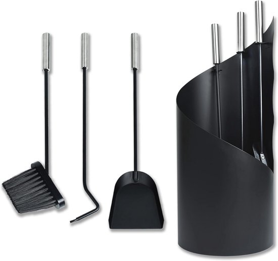 Roestvrijstalen haardaccessoires set met gereedschap voor open haard ...