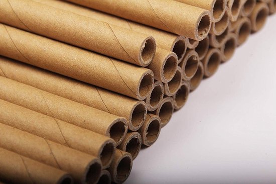 Set van 200 kartonnen buisjes vulling 60 mm lengte voor insectenhotel ...