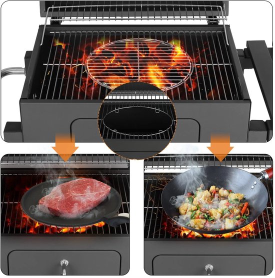 BBQ - BBQ Houtskool - Smoker - Luxe - Verticale - Barbecue - Grote BBQ ...