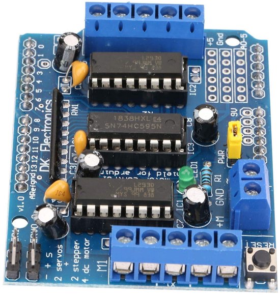 Motor Driver Shield L293D voor Uno - Uitbreidingskaart Module voor ...