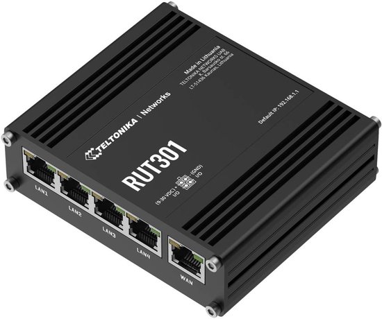 Teltonika RUT301 (EU) ethernet router Router voor mobiele netwerken | bol