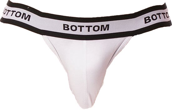 Barcode Berlin Jockstrap BOTTOM White-Black - MAAT L - Heren Ondergoed ...