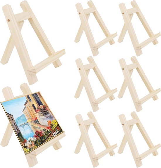 Nordivar - Mini Ezel 8 Stuks - Driehoekige Houten Tafelmodel Ezel ...