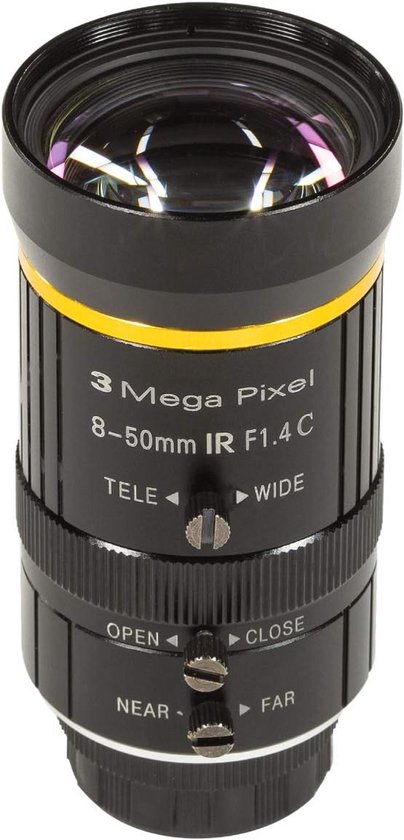 C-Mount Zoom Lens 8-50mm voor Raspberry Pi HQ Camera met C-CS Adapter | bol