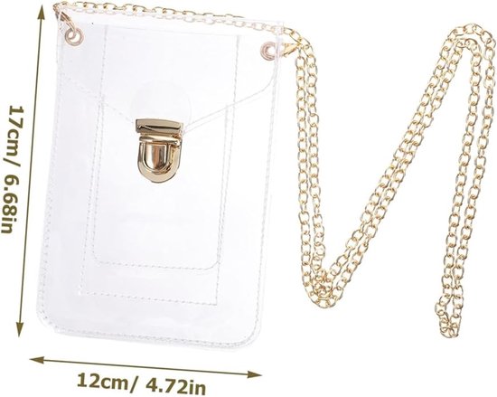 1 St Schoudertas Zwarte Draagtas Slinger Kleine Doorzichtige Tas Tassen ...