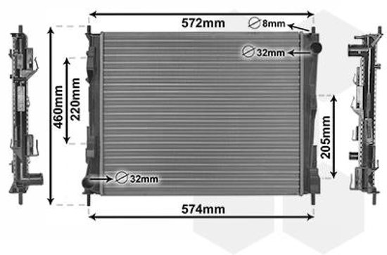 Van Wezel - RADIATOR VOOR RENAULT TWINGO 2007-2011 8200369307 | bol