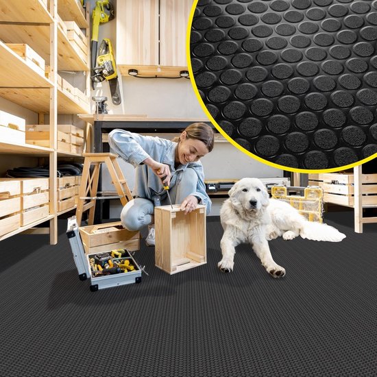 Ibenzoa® Duurzame PVC Vloermat Rol - 800 x 100 cm - Veiligheid en ...