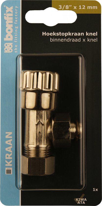 Bonfix Hoekstopkraan 3/8 x 12 - buitendraad x knel | bol
