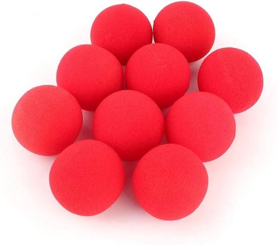 Rode Spons Softbal Close-up Straat Klassieke Komedie Truc Rekwisieten ...