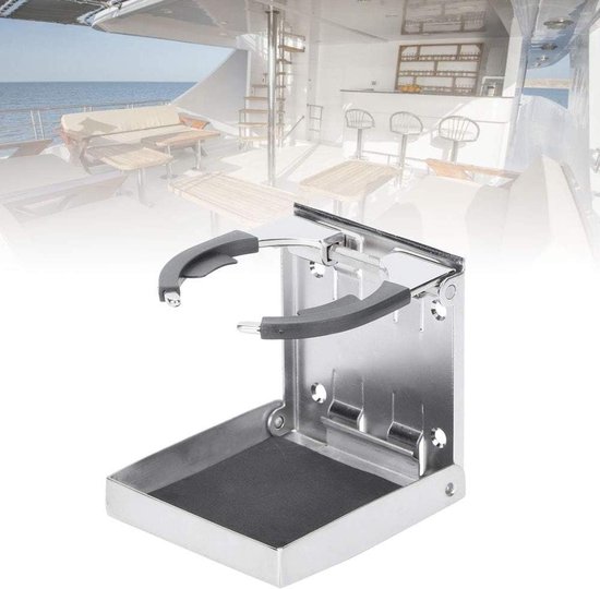 Inklapbare Drankhouder voor Auto, Boot en Camper - Roestvrij Staal ...