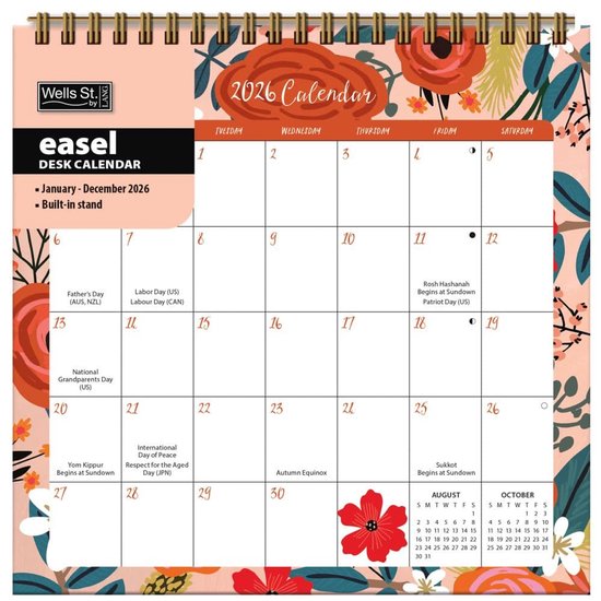 Calendrier de bureau chevalet Shine Within 2026 | bol