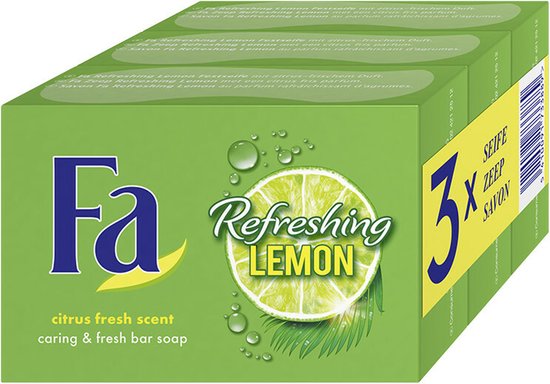 Fa Handzeep Refreshing Lemon - Verzorgt & hydrateert - Vegan - 3 stuks ...