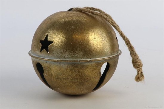 Snowflake Kerstbel rond Ster Tune Ø11cm goud | bol.com