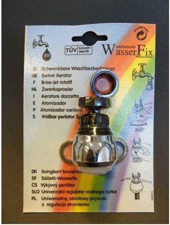 Wasserfix Zwenkbare kraan / broes sproeier kop | bol