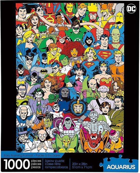 DC Comics Puzzel Retro Cast (1000 pieces) Multicolours | bol