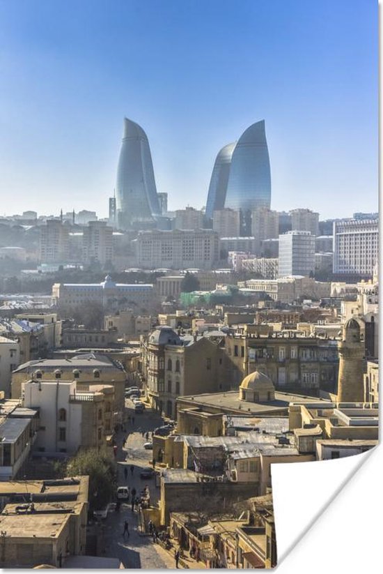 Clear day in Asian Baku in Azerbaijan Poster 20x30 cm - small - Tirage ...
