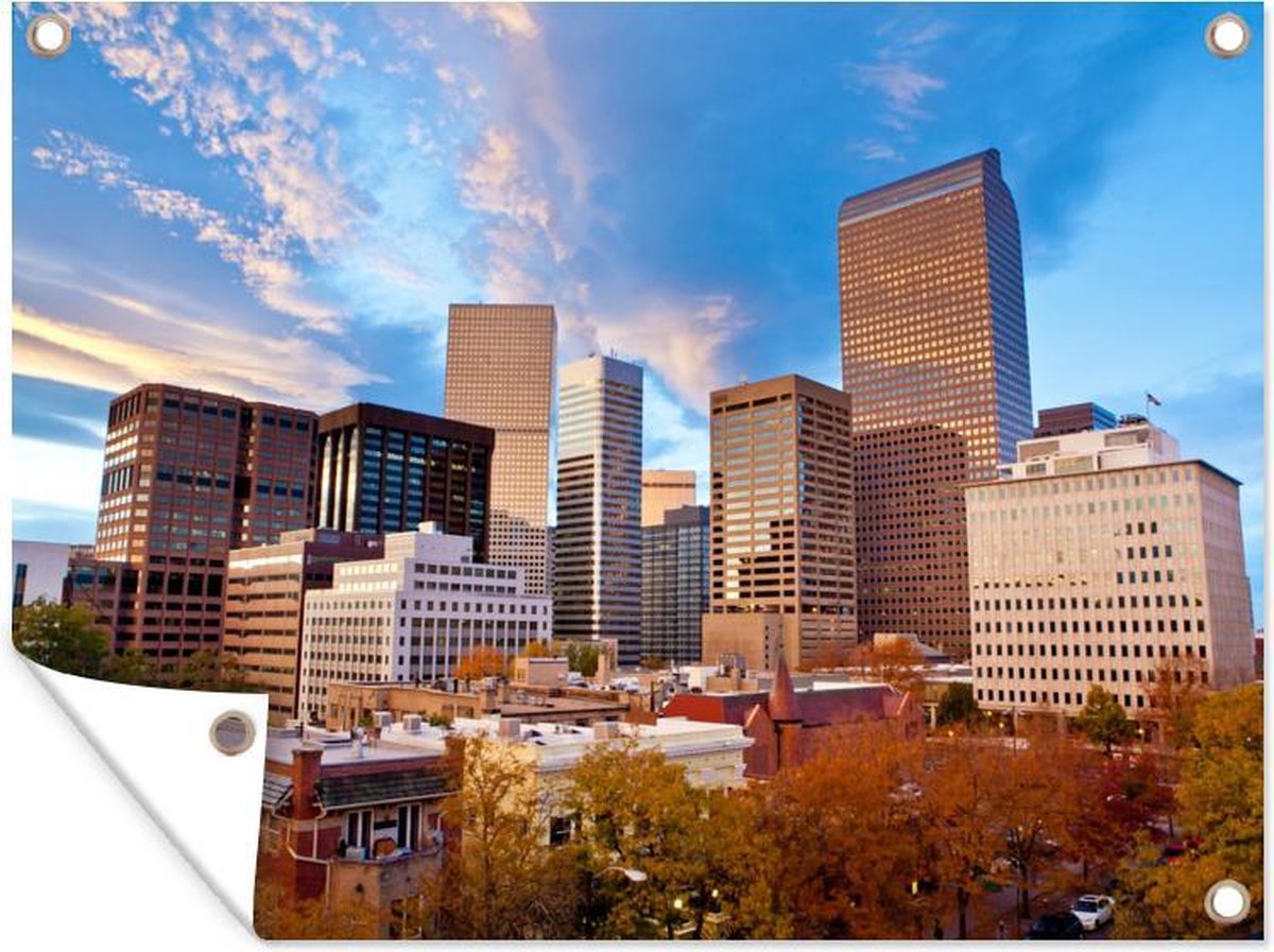 Les gratte-ciel de Denver Amérique du Nord un jour d'automne. Affiche ...