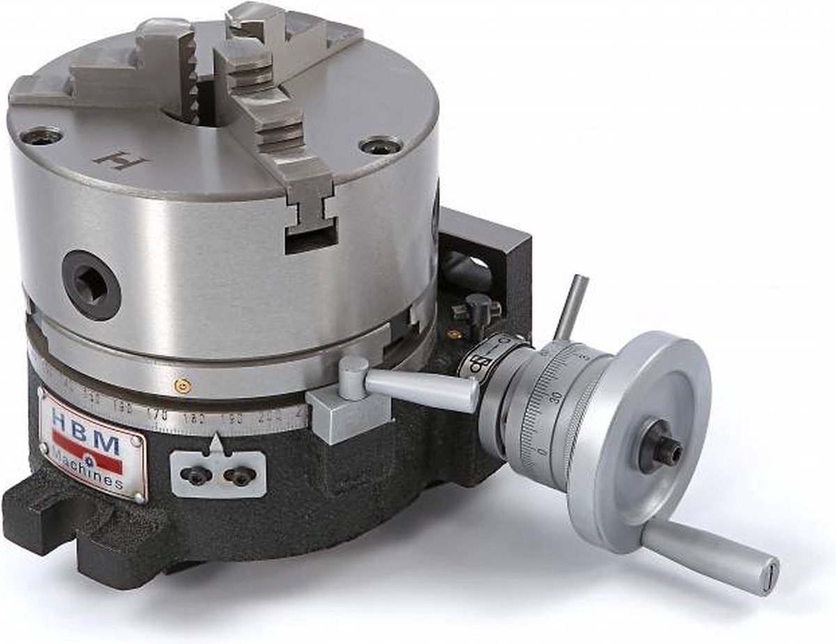 200 mm PROFI verdeeltafel met 200 mm 3 klauwplaat | bol.com