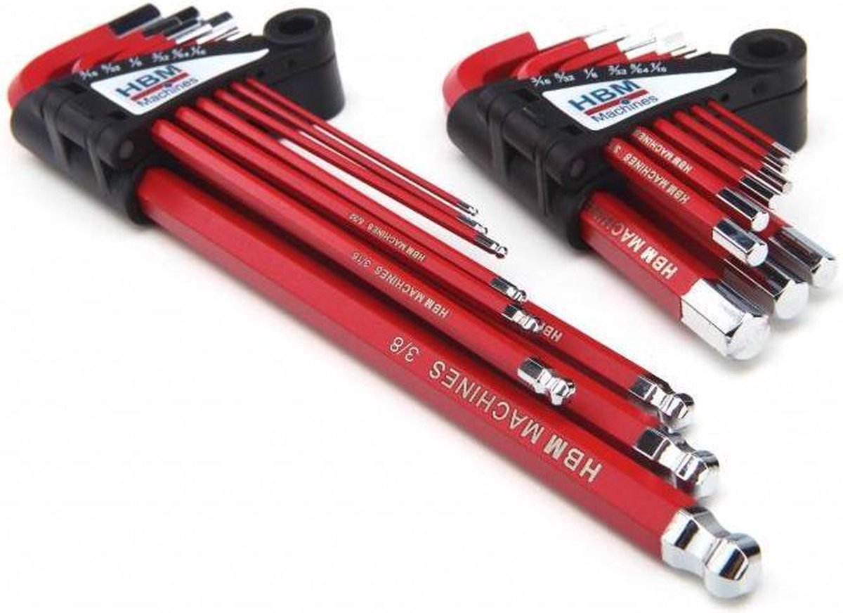 HBM 9-delige engelse lange inbussleutel set | bol.com