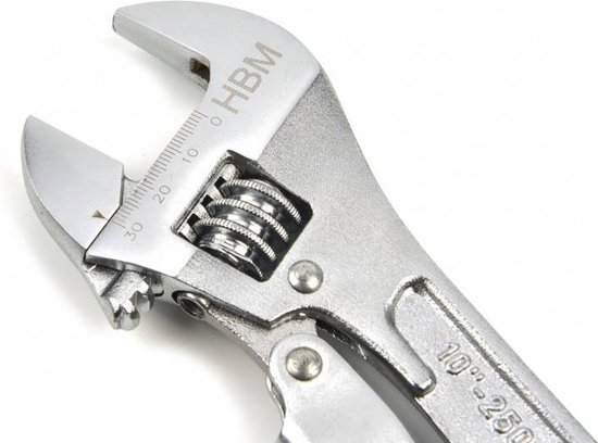HBM 250 mm. Professionele Verstelbare Moersleutel Met Griptang Functie ...