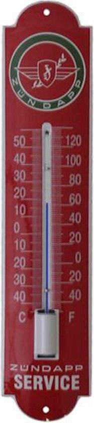 Emaille Thermometer 6,5*30cm Zundapp | bol.com