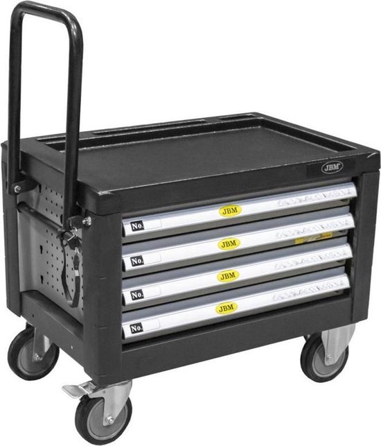 JBM Tools | KLEINE KARRETJE MET 4 LADEN | bol