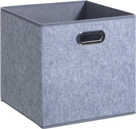Five® Opvouwbare opbergbox small (31 x 31 x 15 cm) - Grijs - Opvouwbaar ...