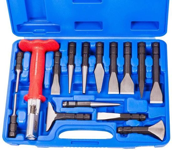 BGS - koudbeitel & drevel set -15-delig - onverwoestbaar gereedschap | bol