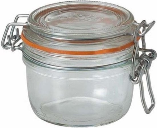 Weckpot/inmaakpot met klepdeksel en beugelsluiting 125 ml ...