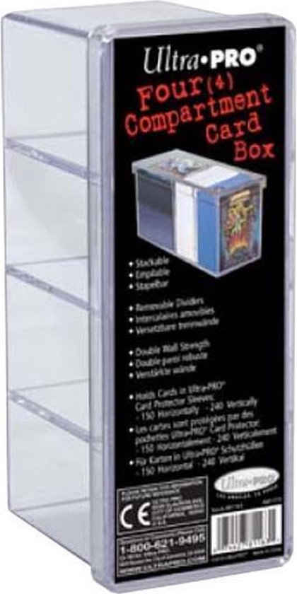 Four Compartment Box - Clear | bol