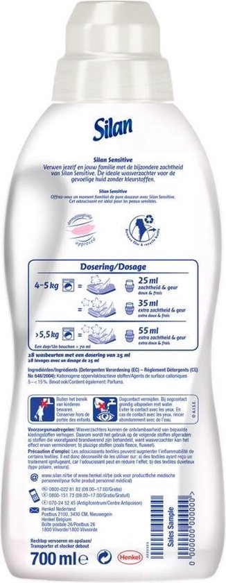 Silan Sensitive Wasverzachter - Baby en Gevoelige Huid ...