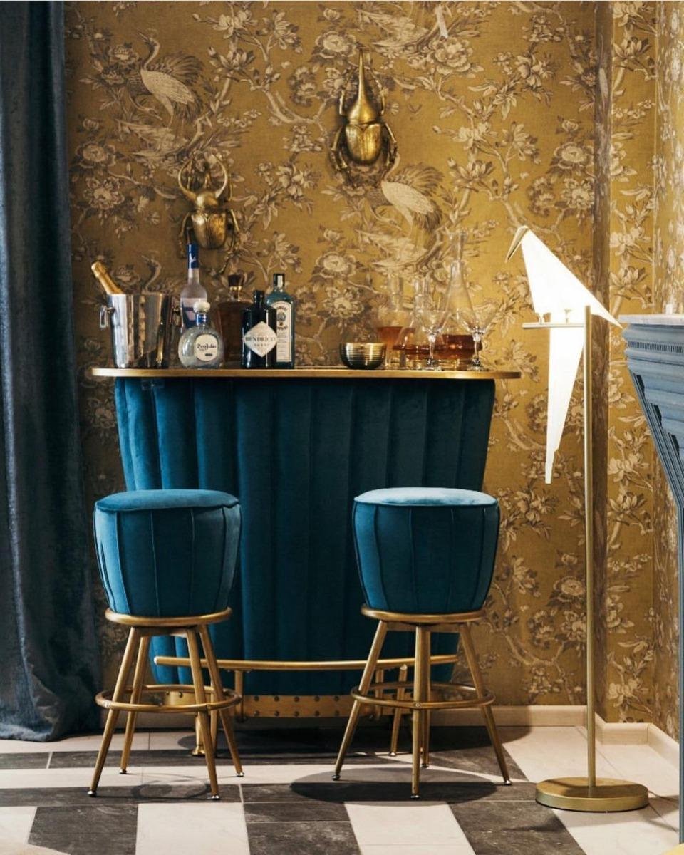 Kare Design Bartafel After Work Velvet - B120 X D44 X H107 Cm ...