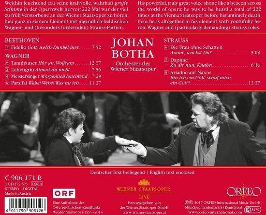 Johan Botha & Orchester Der Wiener Staatsoper & V - Wiener Staatsoper Live 1997 - 2014... | bol.com