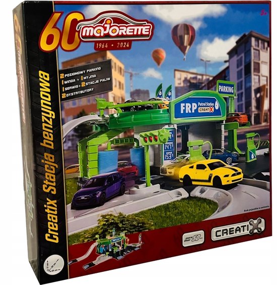 Majorette Creatix Tankstationspeelset met 2 niveaus | bol