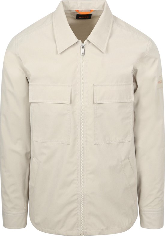 BOSS Overshirt Lozzy Greige - Maat L - Heren | bol