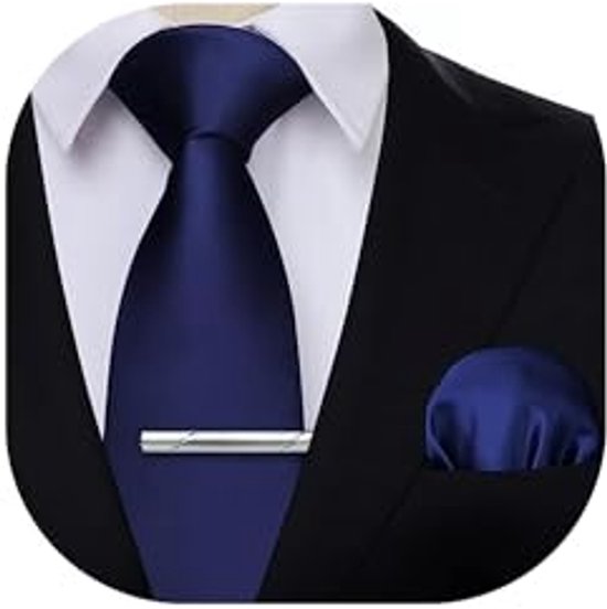 Effen Kleur Stropdas en Pochet Set voor Mannen - Perfect voor ...