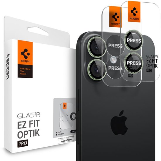 Spigen Optik Pro EZ Fit Lens Protector - Cameralens bescherming (2-pack ...