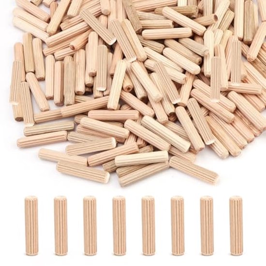 Houten deuvels 6 x 30 mm - 300 stuks voor meubels en DIY-projecten | bol